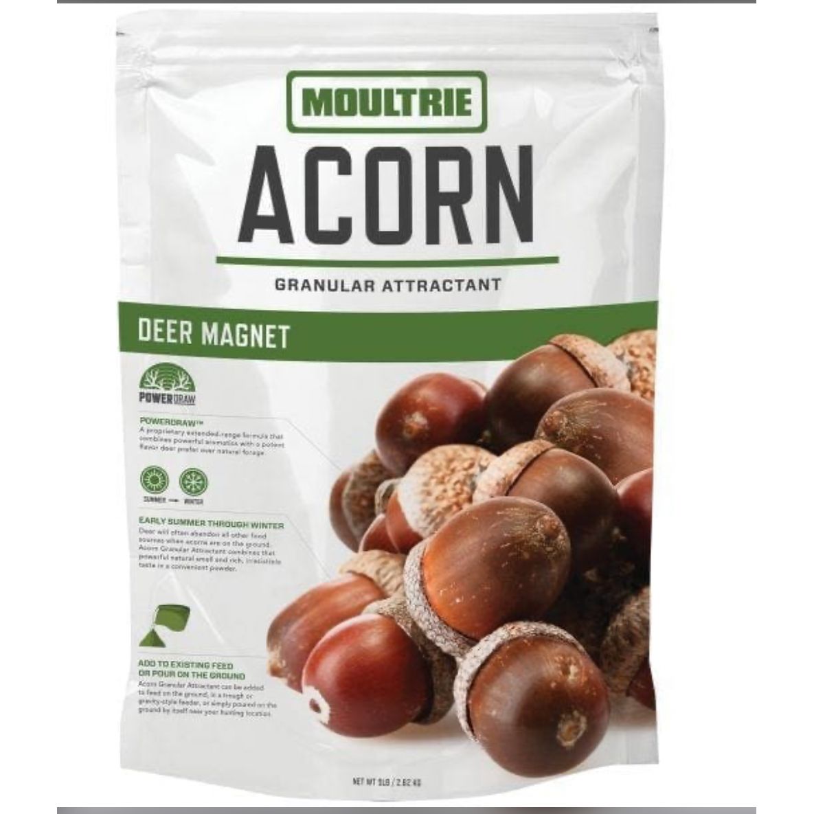 MOULTRIE Deer Magnet Acorn Granular 5lb - Premium Deer Attractant ...